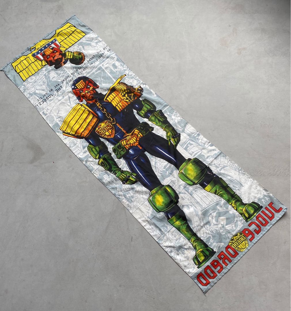 Vintage rare year 95 judge dredd licensed cloth poster banner, Vintage ...