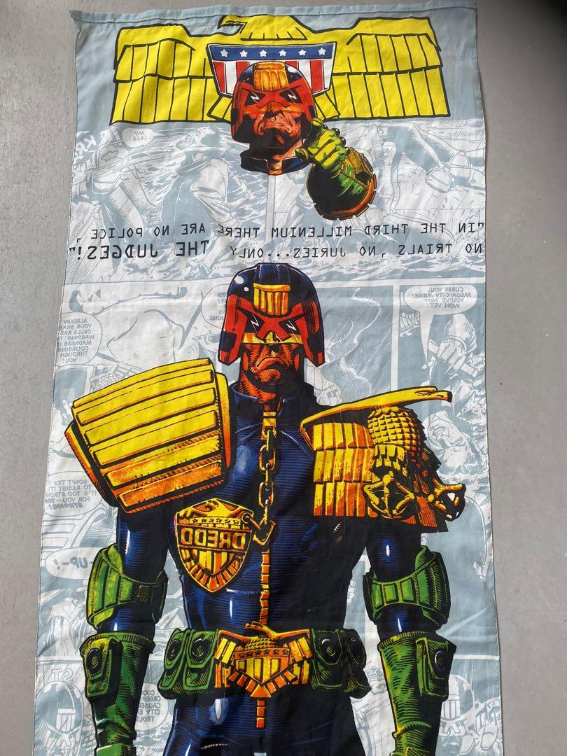 Vintage rare year 95 judge dredd licensed cloth poster banner, Vintage ...