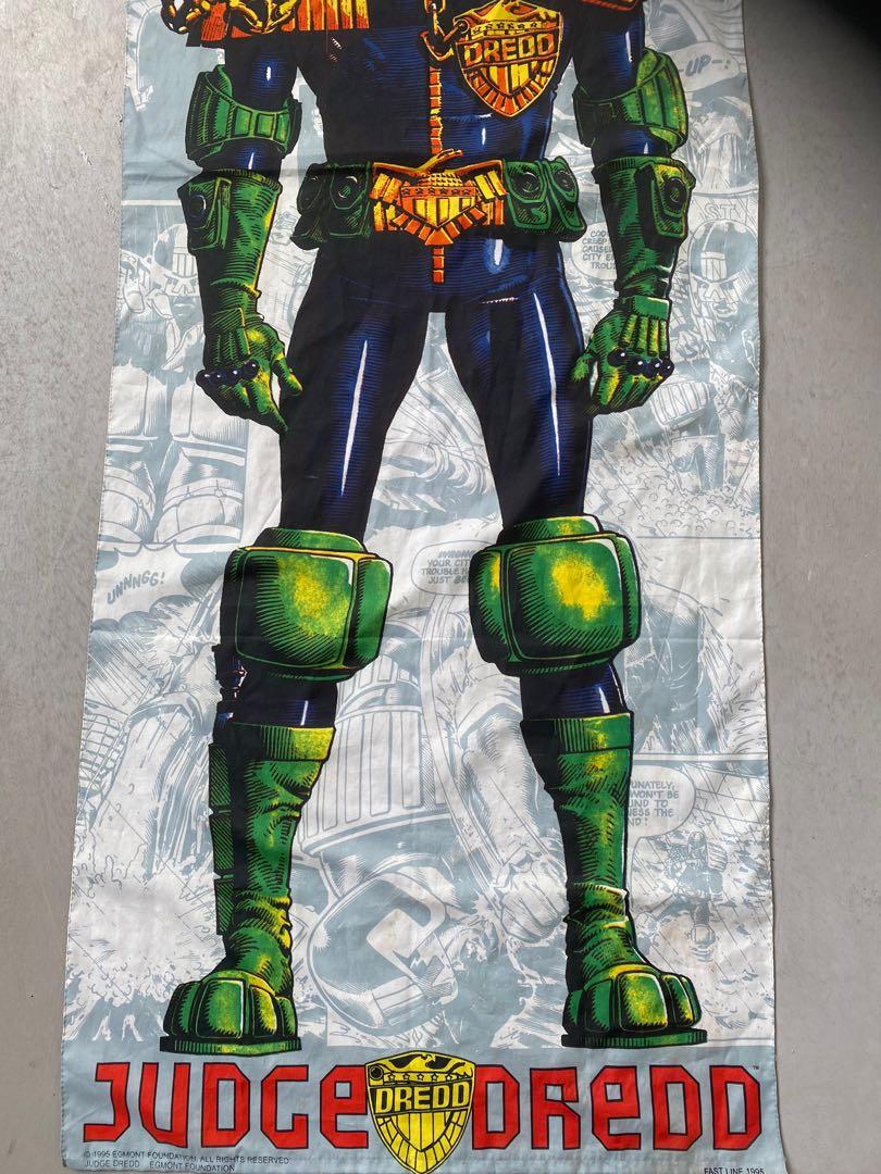 Vintage rare year 95 judge dredd licensed cloth poster banner, Vintage ...