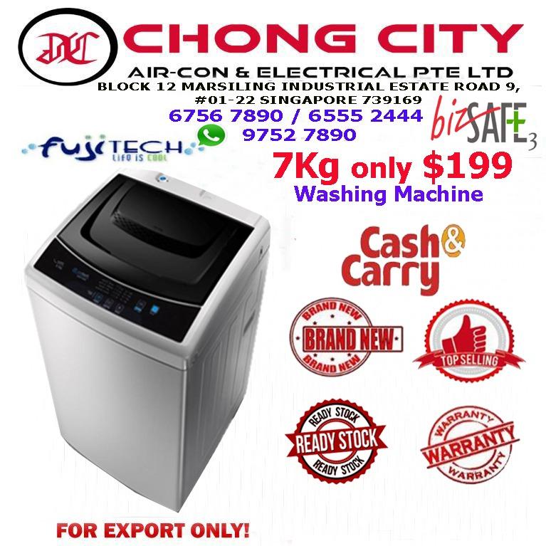 WASHING MACHINE (FUJITECH) 7kg, TV & Home Appliances, Washing Machines ...