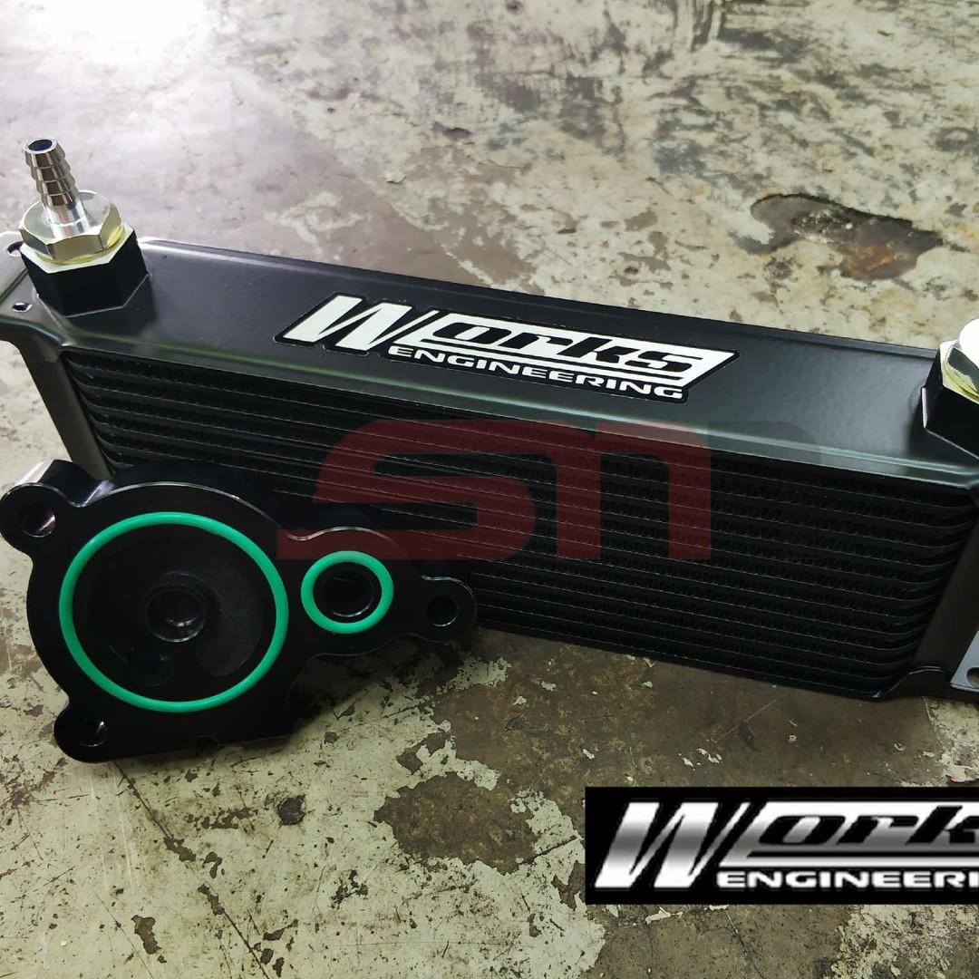 Works-Engineering USA Honda Civic FC FE 1.5T Turbo CVT Oil Cooler Kit ...