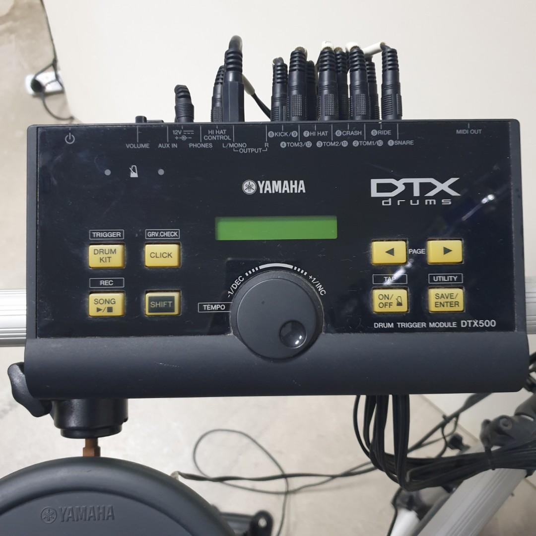 Yamaha DTX500K, Hobbies & Toys, Music & Media, Musical Instruments on ...