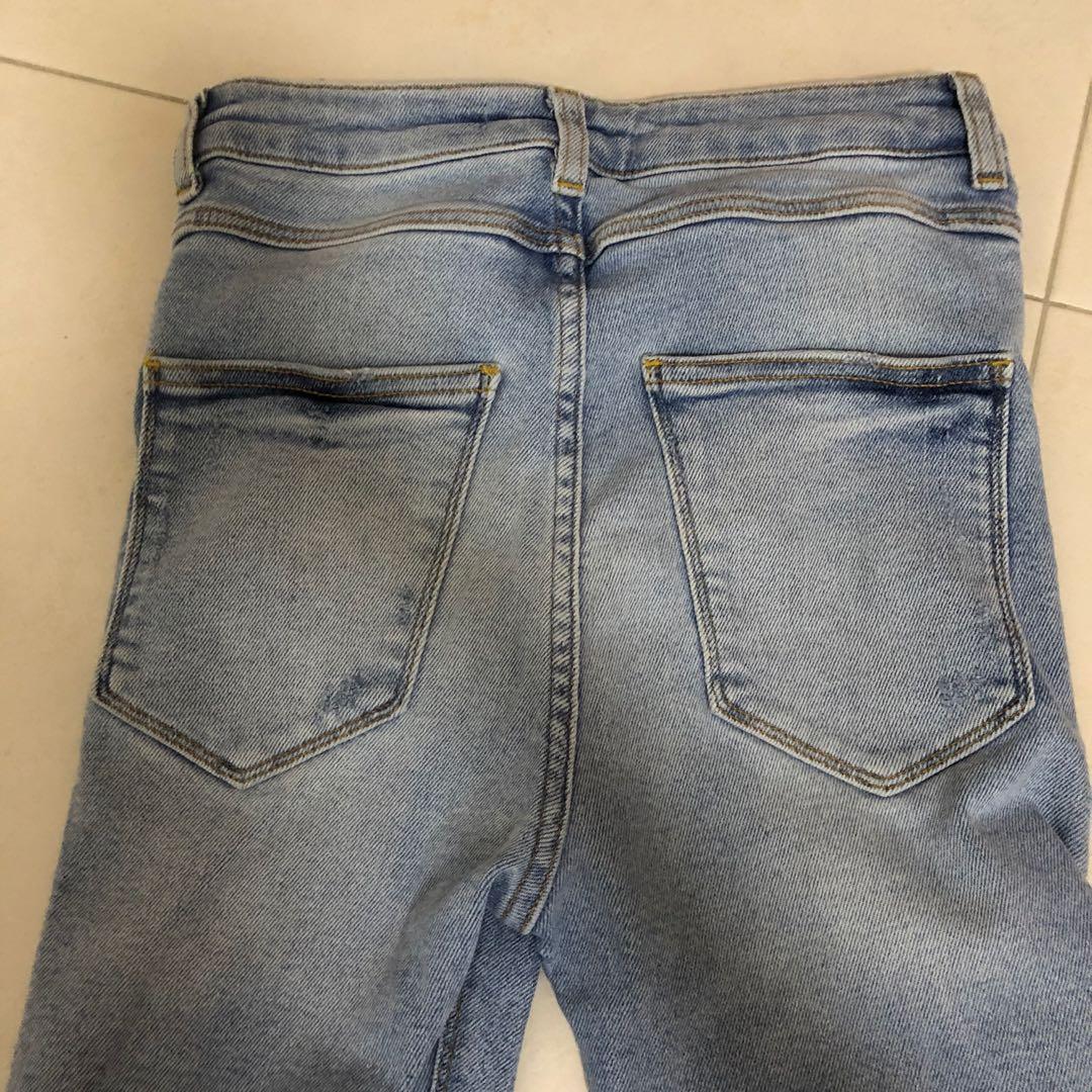 Zara Denim Ripped Jeans, Women's Fashion, Bottoms, Jeans & Leggings on ...