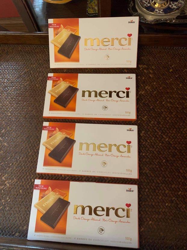 7” MERCI Chocolate bars, Food & Drinks, Other Food & Drinks on Carousell