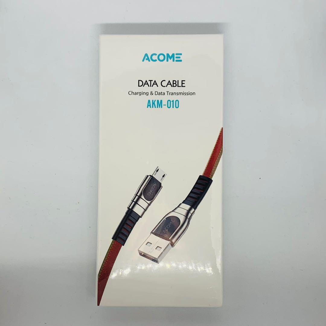 Acome Data Cable AKM-010 2,4A, Elektronik, Bagian Komputer & Aksesoris ...