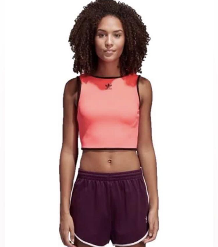 Adidas neon pink top, Women's Fashion, Tops, Sleeveless on Carousell