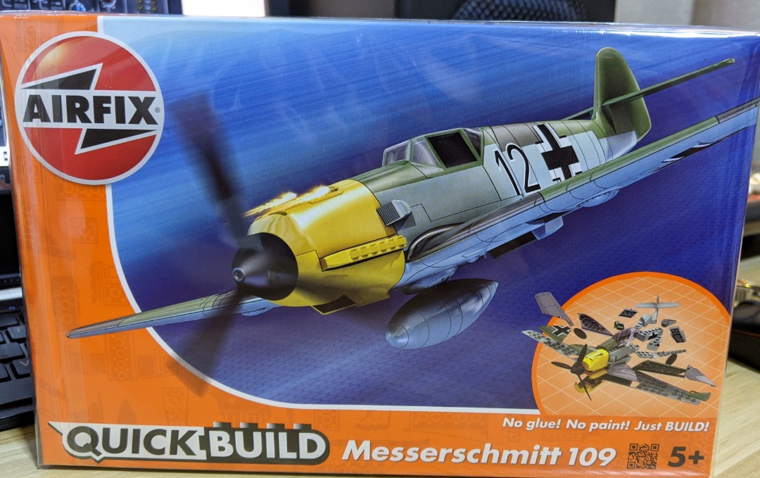 Airfix Quickbuild models 1:48 scale only Me109 & Apache left, Hobbies ...