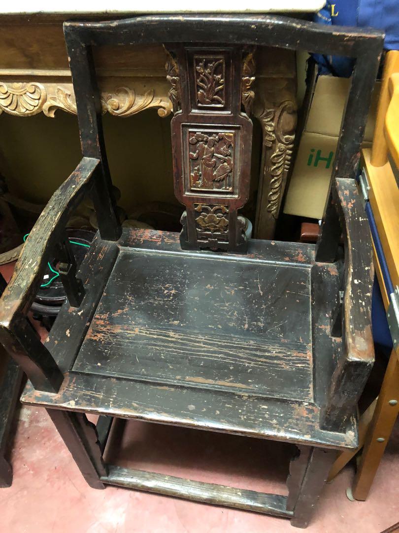 Antique wooden emperors chair, Furniture & Home Living, Furniture ...