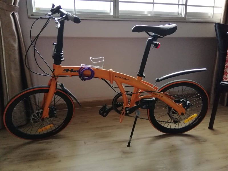 Apollo 5.0 Foldable Bicycle Shimano 7 gear 18 inch, Sports Equipment ...