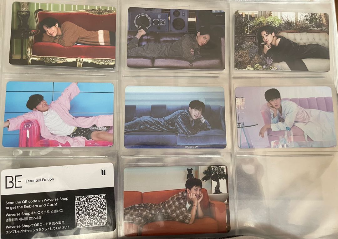 BE ESSENTIAL PHOTOCARD SET, Hobbies & Toys, Memorabilia & Collectibles ...