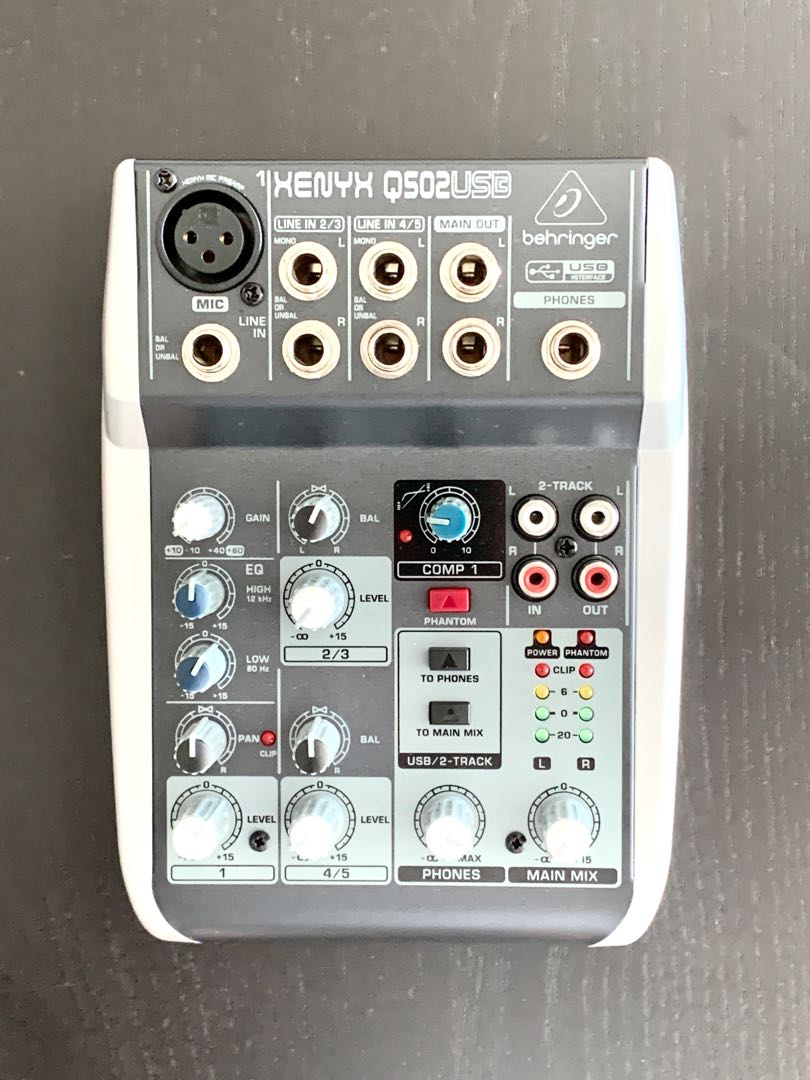 Behringer Xenyx Q502USB Mixer, mint, Audio, Soundbars, Speakers ...