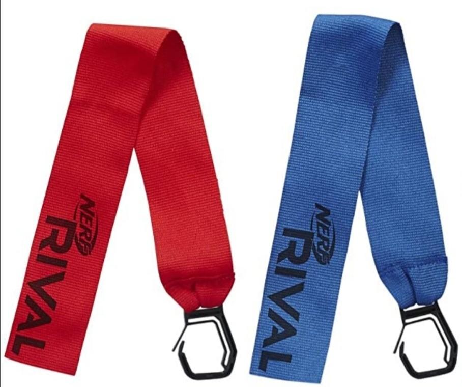 BN Nerf Rival Red and Blue Team Flag Tag Hasbro TRU, Hobbies & Toys ...