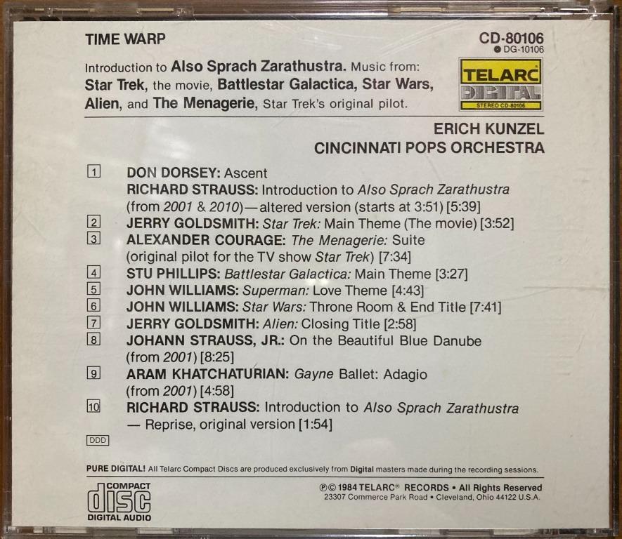 CD Telarc Erich Kunzel / Cincinnati Pops Orchestra – Time Warp (日本松下版 ...