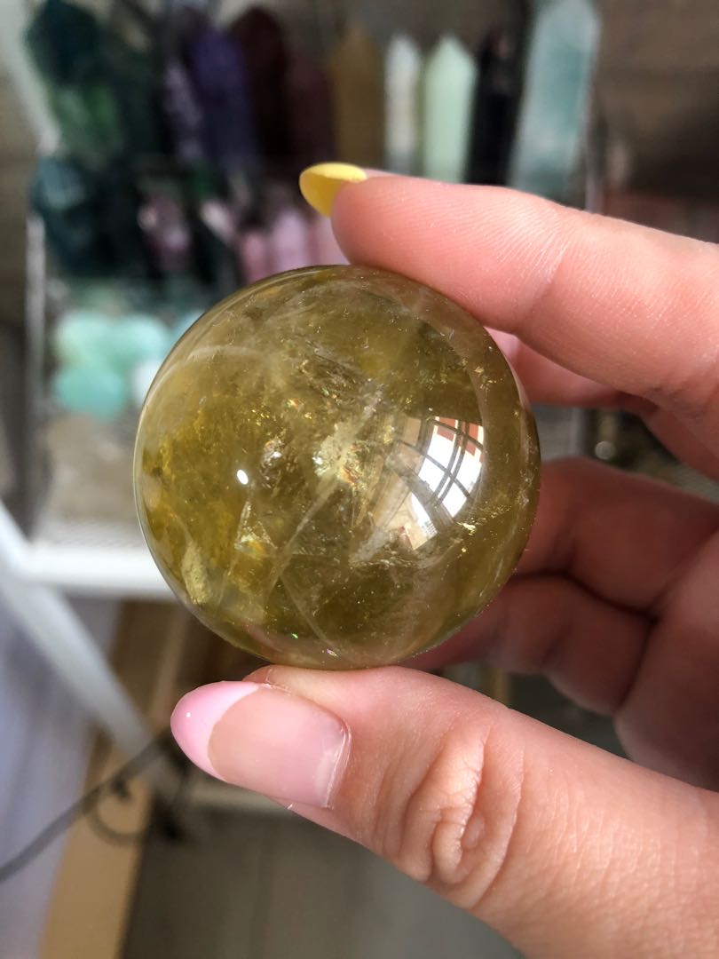 Citrine sphere and tower, Women's Fashion, Jewelry & Organisers ...