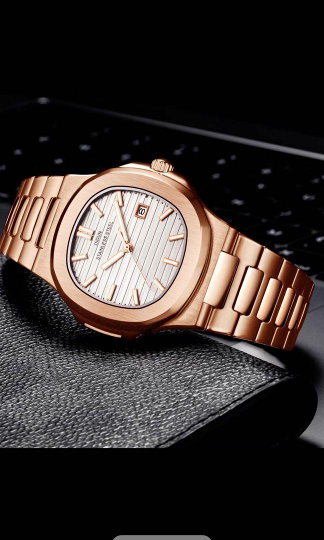 Didun classy quartz watch Homage to patek pp, Luxury, Watches on Carousell