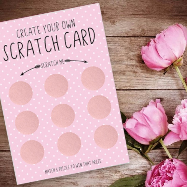 DIY Hidden Message Scratch Card Sticker, Hobbies & Toys, Stationery ...
