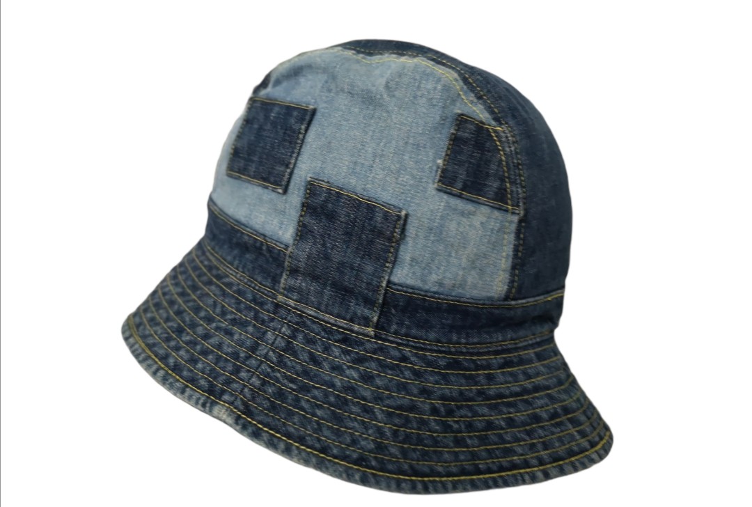 DSGN SWG BY SWAGGER JAPAN PATCHWORK DENIM HAT, Men's Fashion, Watches ...