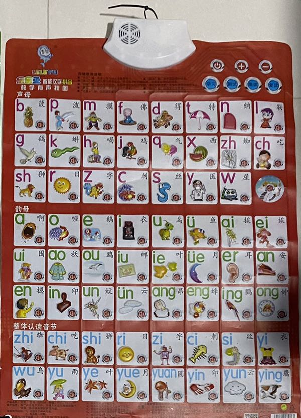 Educational poster with Audio (Chinese Han Yu Pin Yin), Hobbies & Toys ...