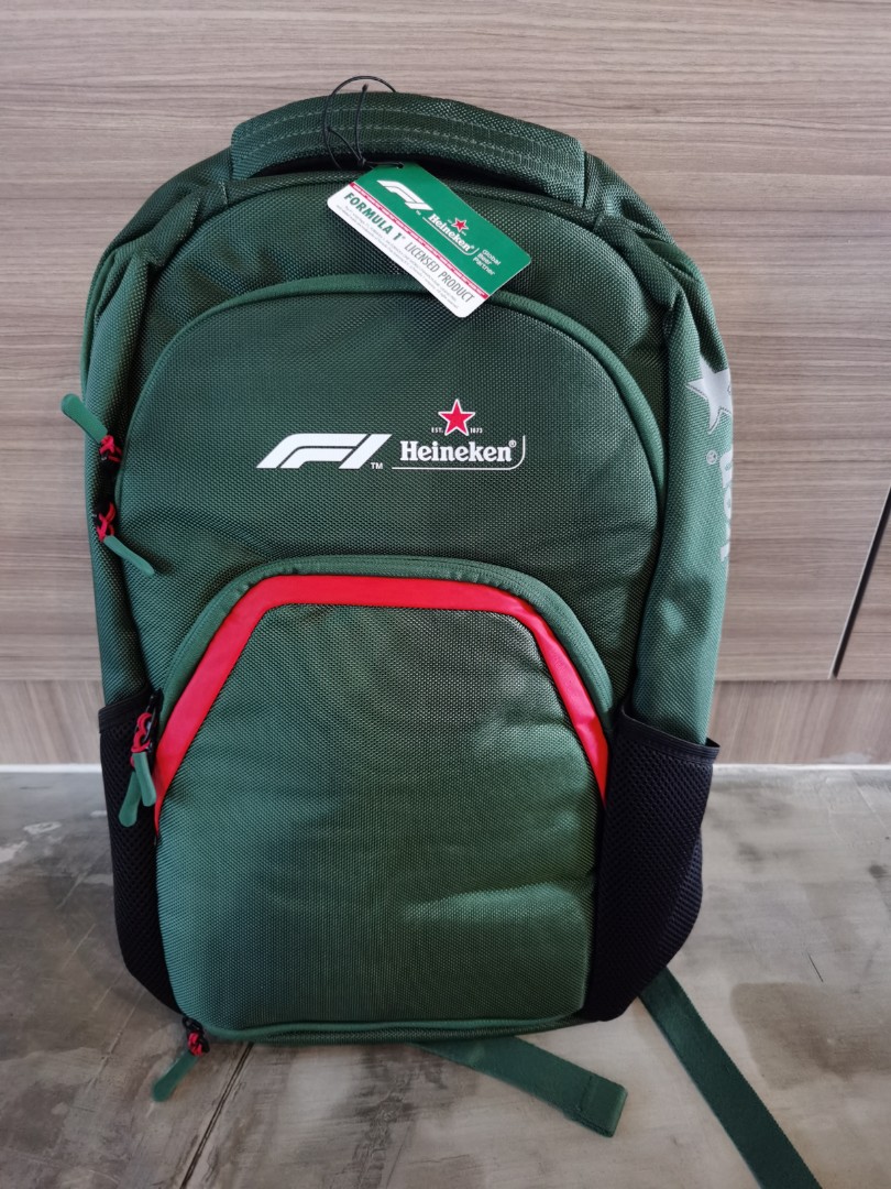 F1 x Heineken backpack limited edition, Men's Fashion, Bags, Backpacks ...