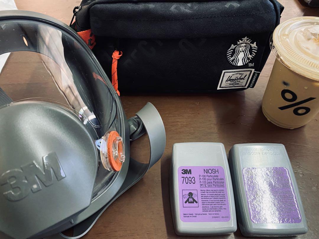 FOR SALE: 3M USA Full Face Respirator + 3M Canada 7093 Filter, Health ...