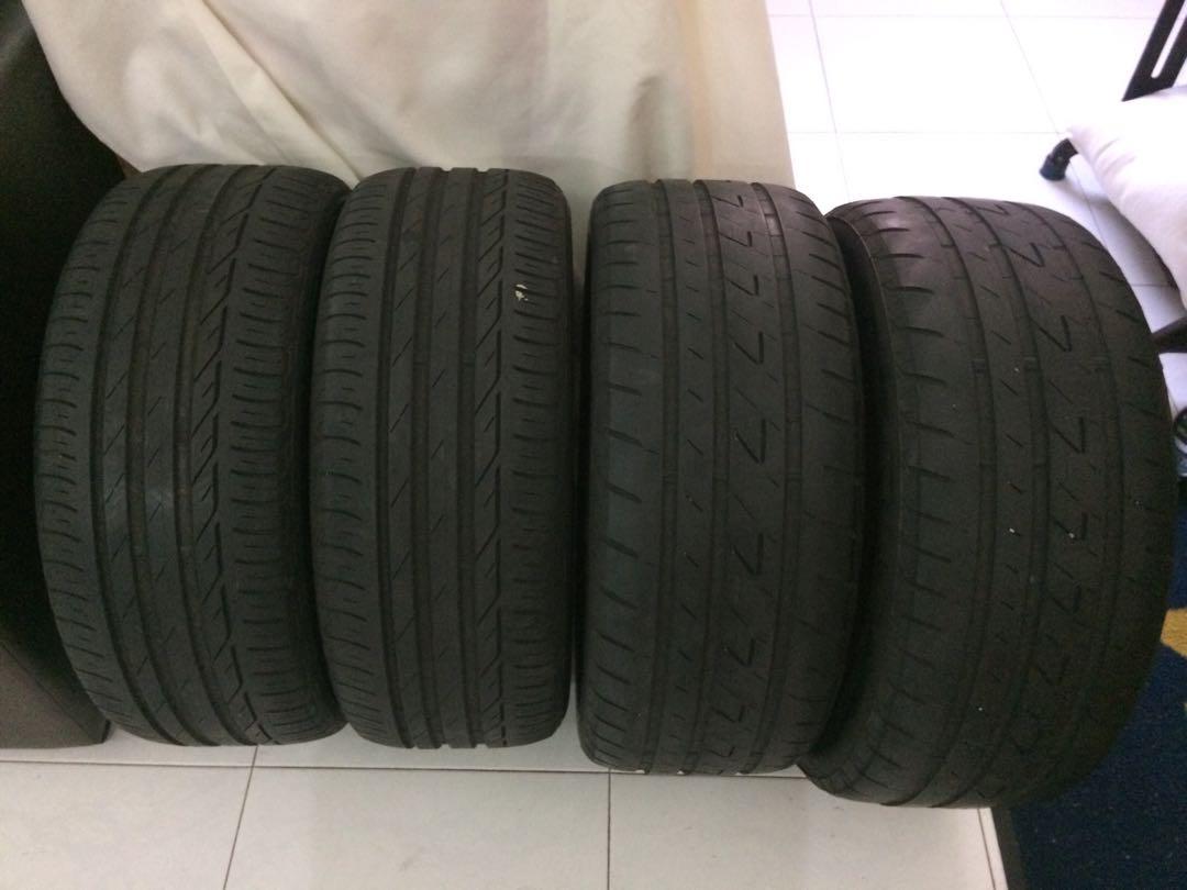 Honda rims and tyres (17"), Car Accessories, Tyres & Rims on Carousell