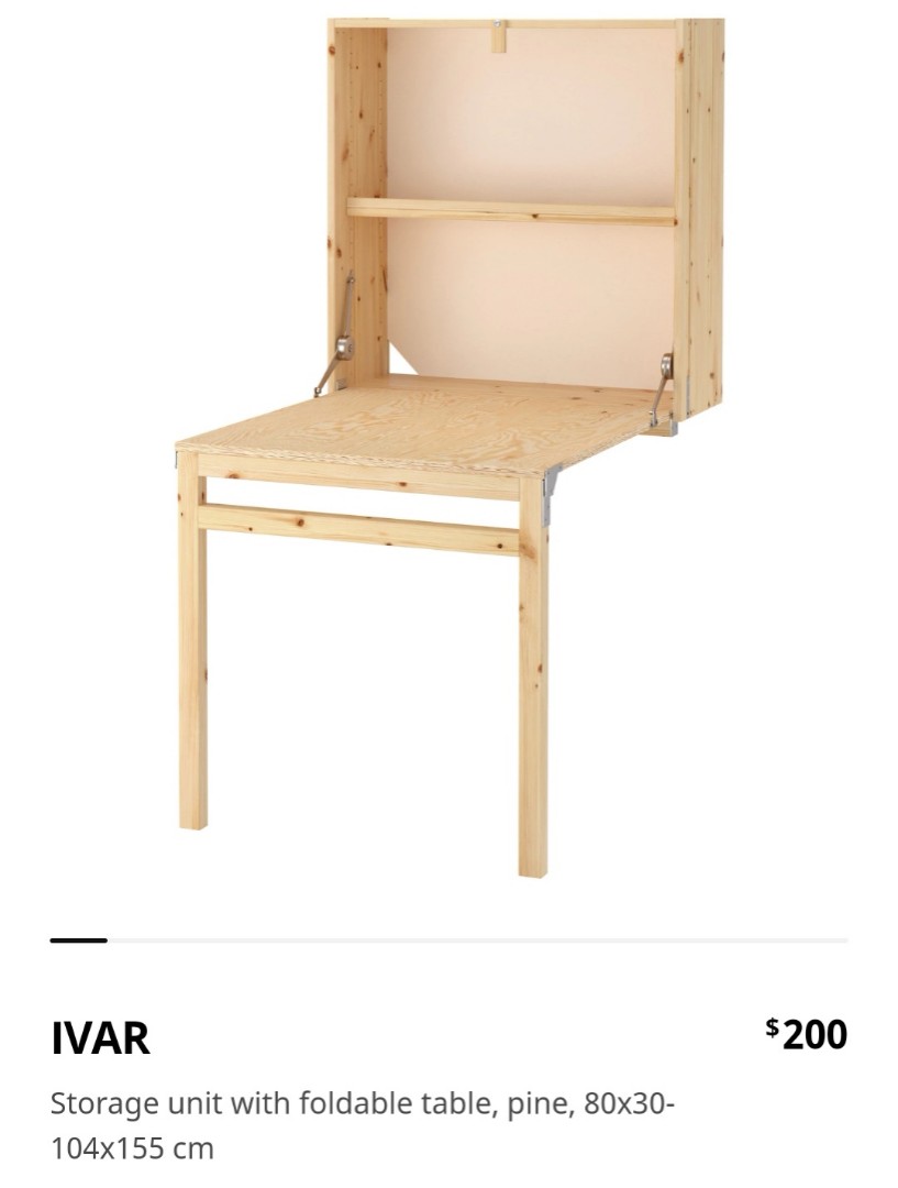Ivar folding table, Furniture & Home Living, Furniture, Tables & Sets ...