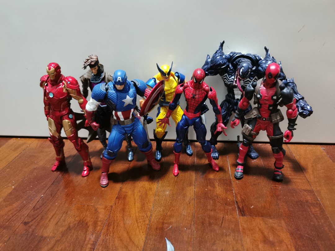 Kaiyodo Revoltech Amazing Yamaguchi Marvel Legends Series Deadpool Iron ...