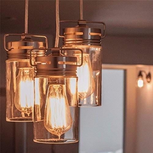 KINGSO 3 pack Vintage Edison Bulb E27 Base 60w ST64 Antique Filament ...