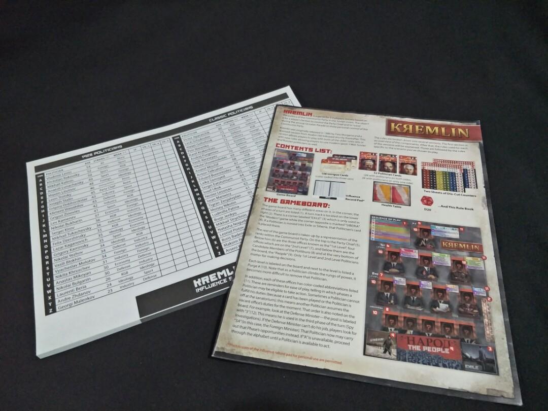 Kremlin board game by Jolly Roger Games, Hobbies & Toys, Toys & Games ...