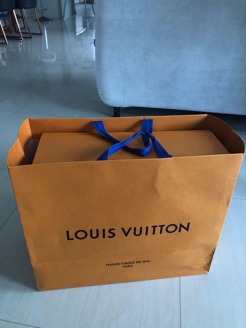 LV Box and LV Paper Bag, Luxury, Bags & Wallets on Carousell