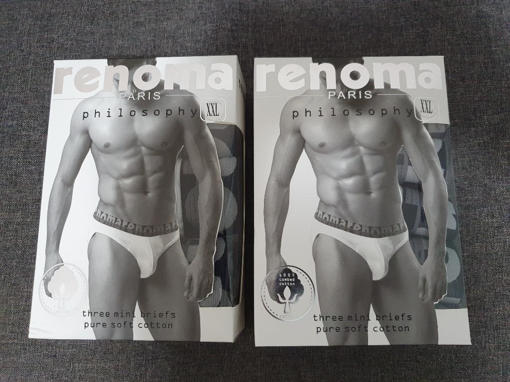 Men's White Underwear [Renoma mini cotton briefs], Men's Fashion, Bottoms, New Underwear on ...