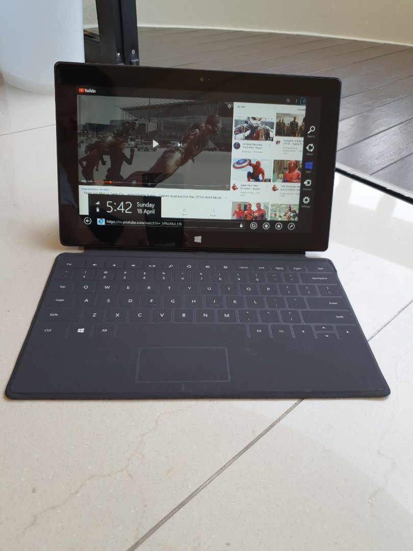 Microsoft Surface Windows RT with Keyboard - 64G, Computers & Tech ...