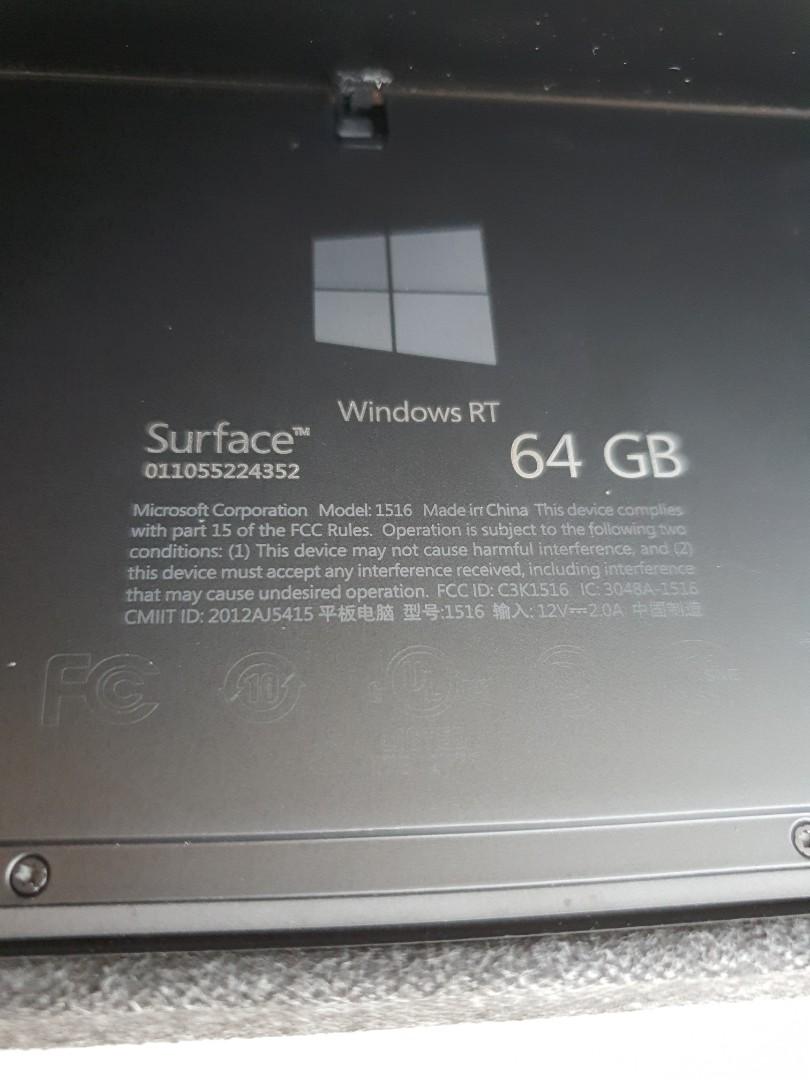 Microsoft Surface Windows RT with Keyboard - 64G, Computers & Tech ...