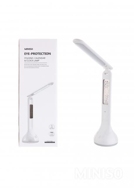 MINISO Foldable Desk Lamp w/ Digital Clock, Furniture & Home Living ...
