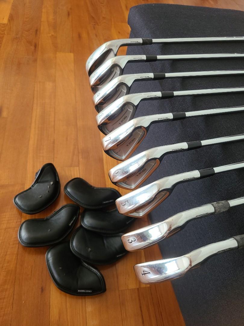 Mizuno T-Zoid MX-23 Grain Flow Forged Irons golf set. (Iron covers ...
