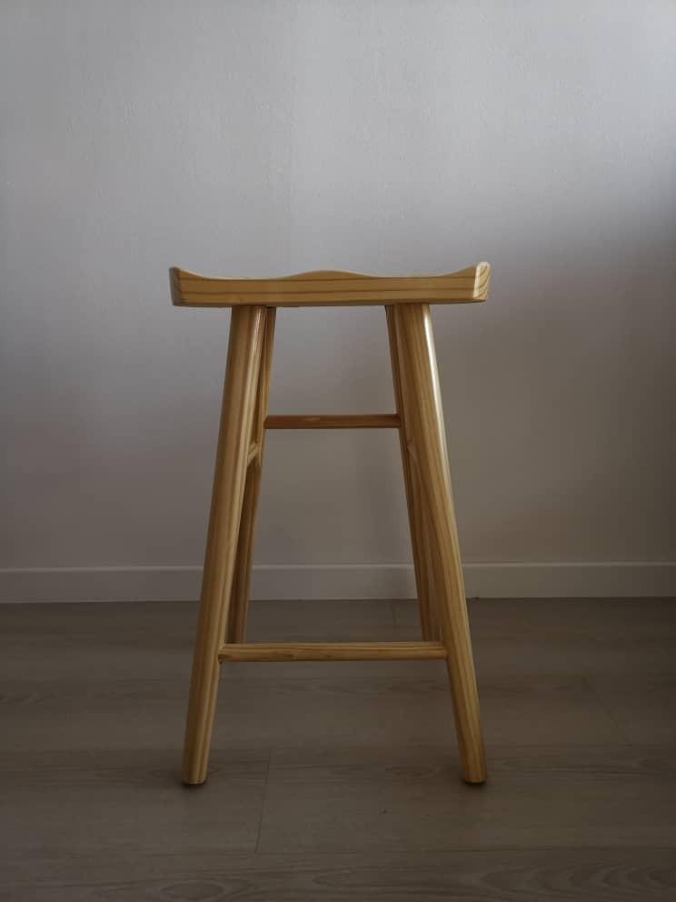 Muji style Wooden bar stool, Furniture & Home Living, Furniture, Tables ...