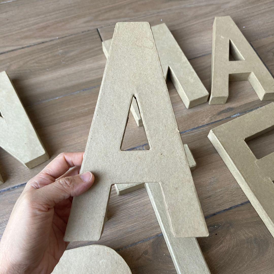 NAMASTE CARDBOARD KRAFT LETTERS STANDEE 8”, Hobbies & Toys, Stationary ...