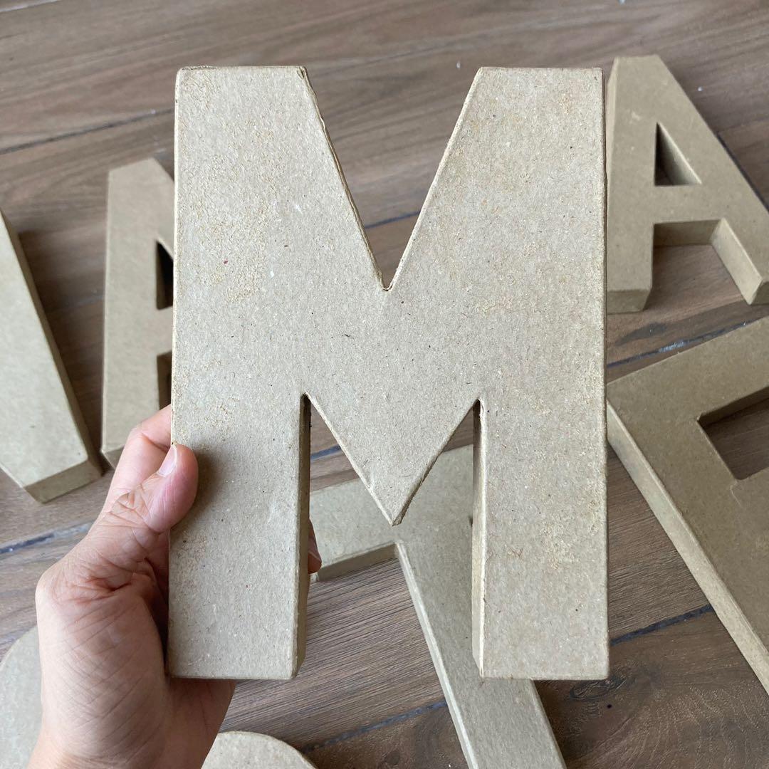 NAMASTE CARDBOARD KRAFT LETTERS STANDEE 8”, Hobbies & Toys, Stationary ...