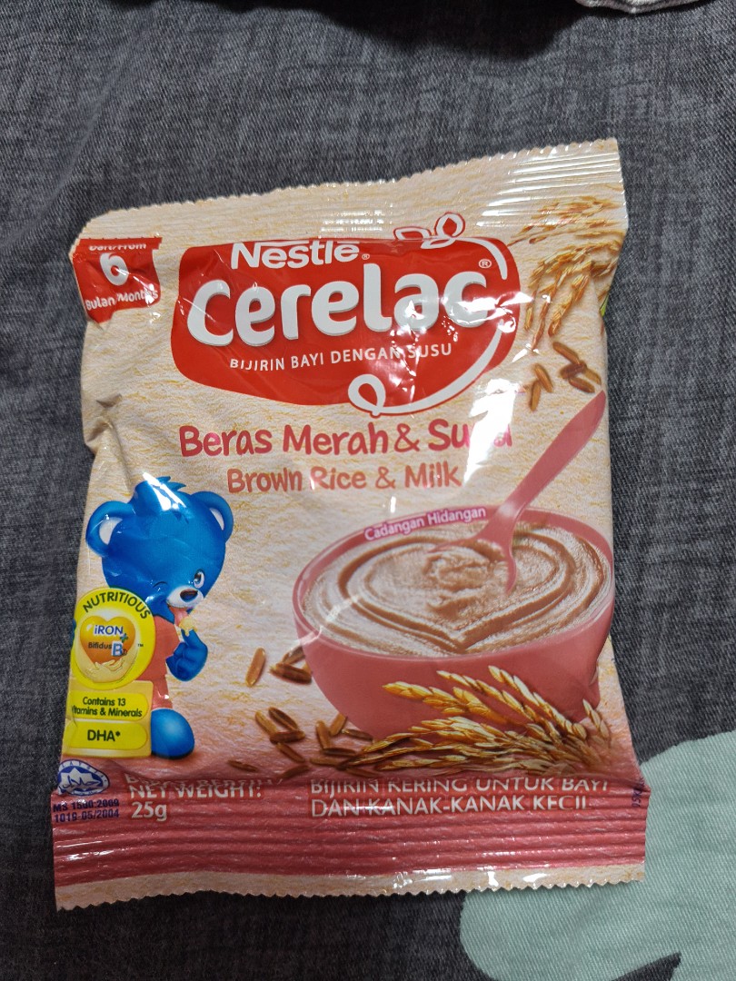 Nestle Cerelac Brown Rice and Milk, Babies & Kids, Nursing & Feeding ...