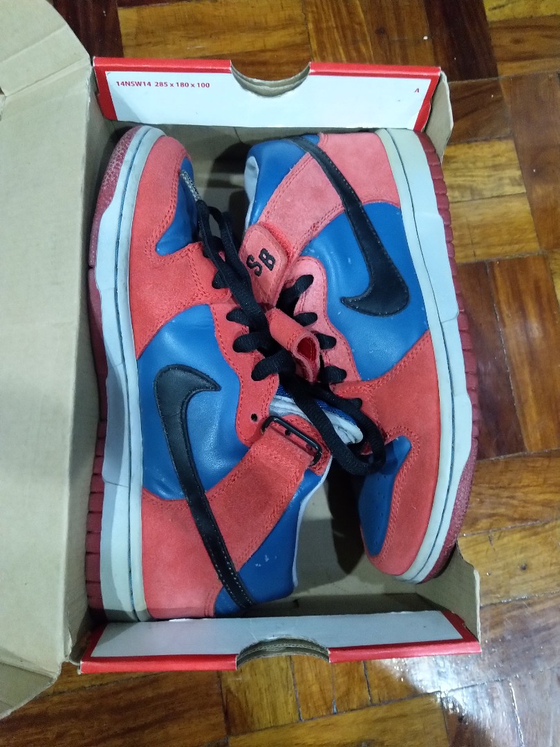 Nike Sb Dunk Mid Spider-man "Spideys" 2008, Men's Fashion, Footwear ...