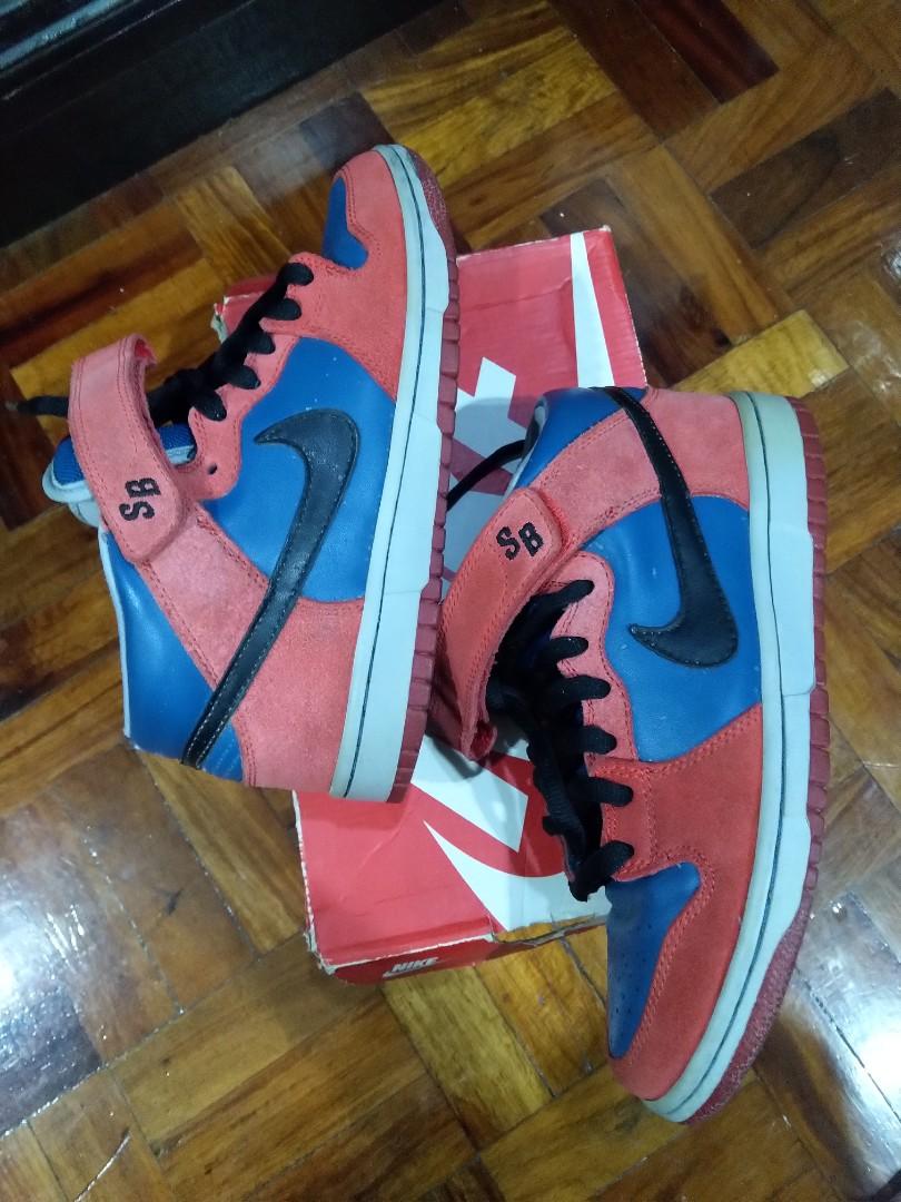 Nike Sb Dunk Mid Spider-man "Spideys" 2008, Men's Fashion, Footwear ...