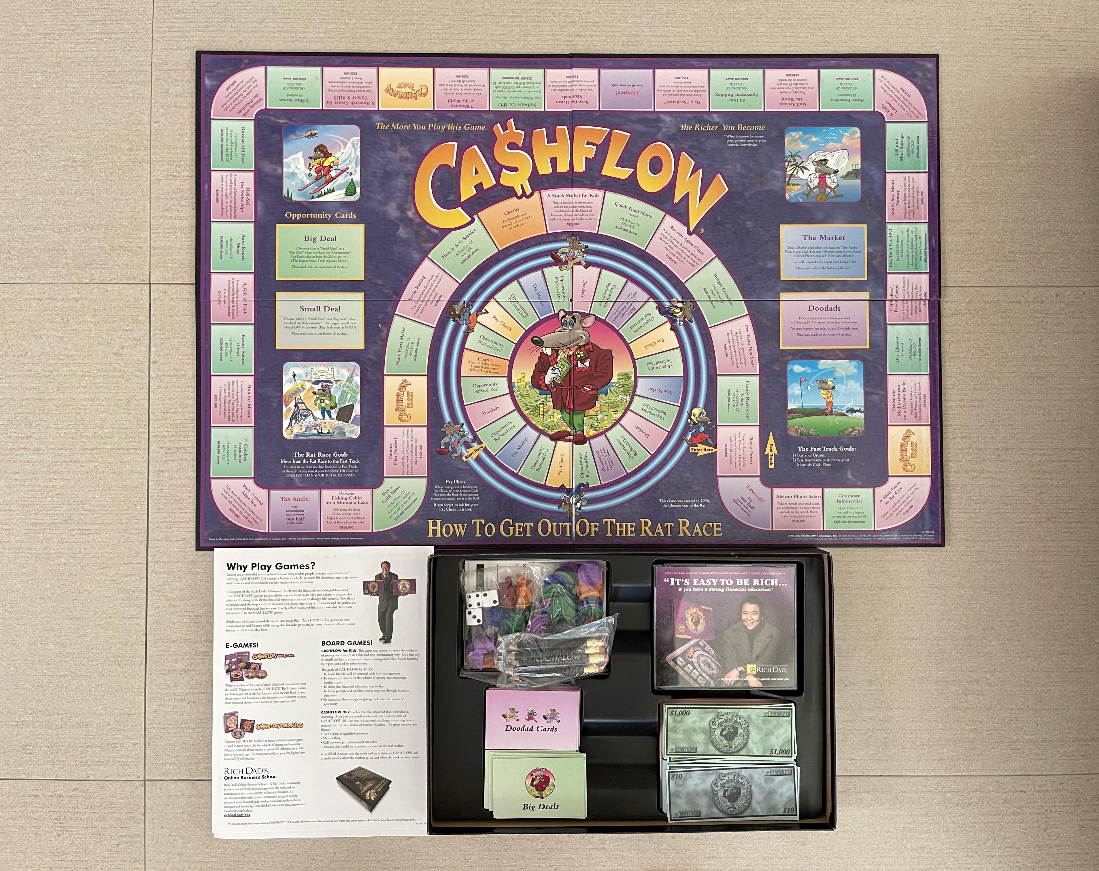 Original CashFlow Board Game created by Robert Kiyosaki, Hobbies & Toys ...