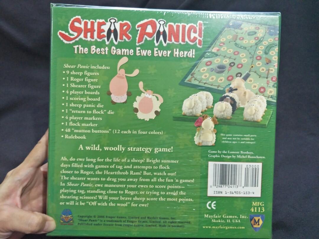 Shear Panic board game, Hobbies & Toys, Toys & Games on Carousell