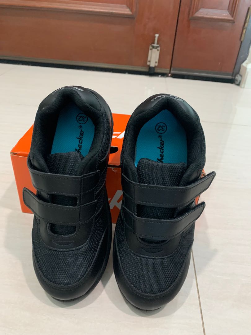 Checker black school shoes, Babies & Kids, Babies & Kids Fashion on ...