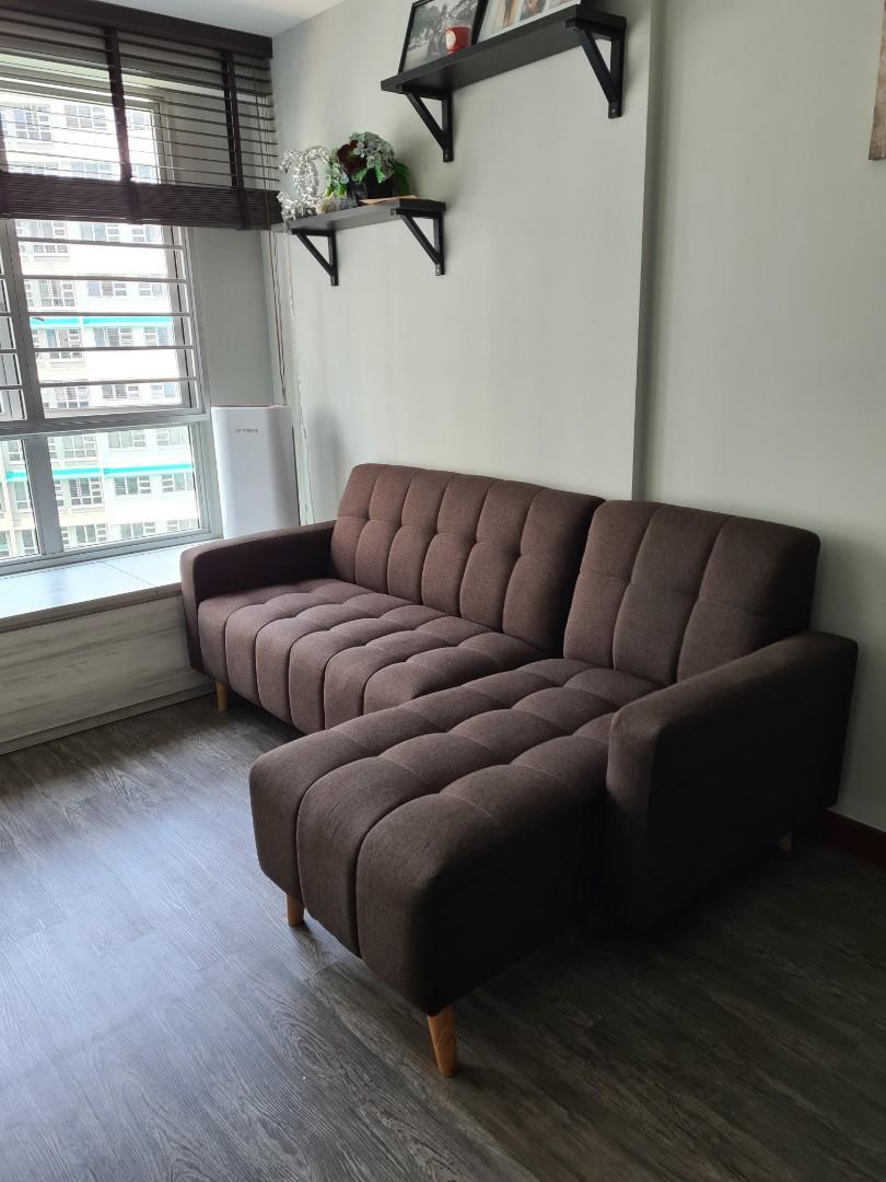 Sofa with Leg Rest ( SECTIONAL SOFA ), Furniture & Home Living ...