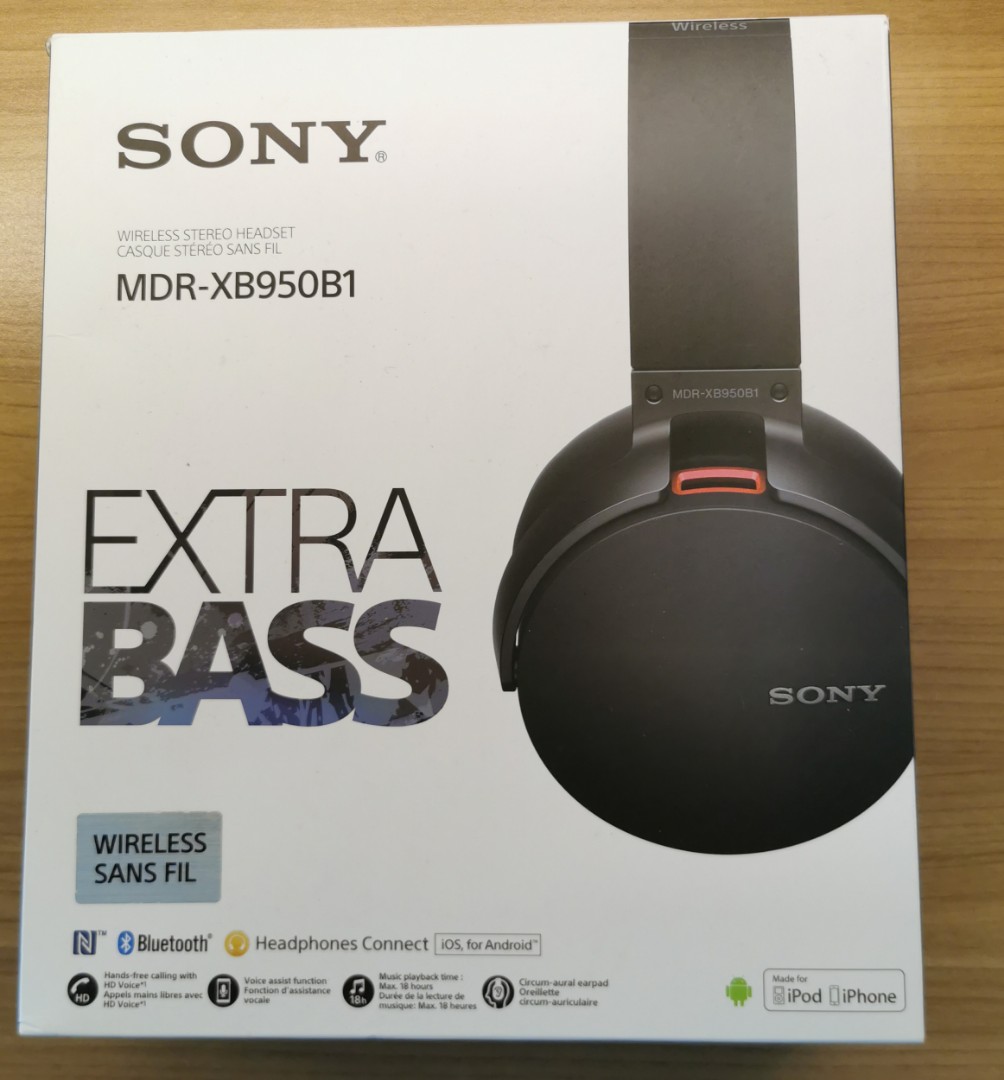 Sony Headphones MDR-950B1 with Casing, Audio, Headphones & Headsets on ...