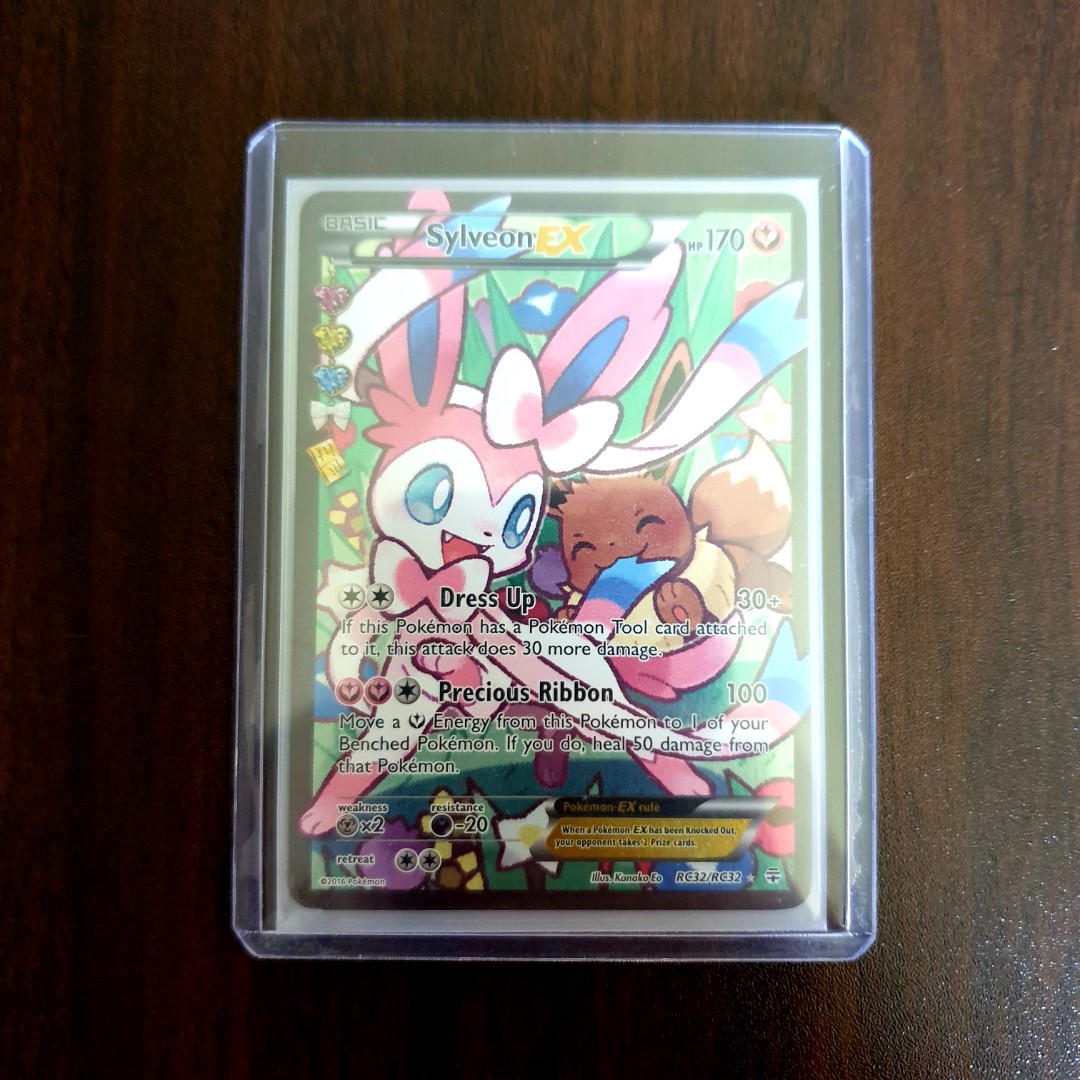 SYLVEON EX RADIANT COLLECTION FULL ART GENERATIONS RARE! NEAR MINT ...