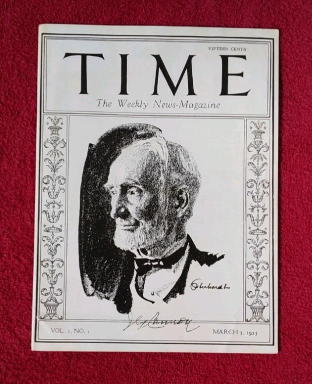 TIME FIRST ISSUE 1923, REPRINT, RARE COLLECTIBLE MAGAZINE (PRE-OWNED ...