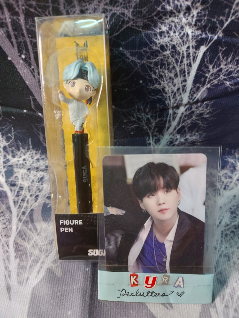 Tinytan Figure Pen - SUGA BTS, Hobbies & Toys, Memorabilia & Collectibles, K-Wave on Carousell