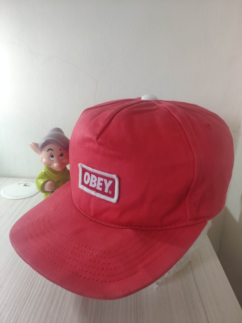Topi preloved/2nd Obey Original Casual, Fesyen Pria, Aksesoris, Topi di ...
